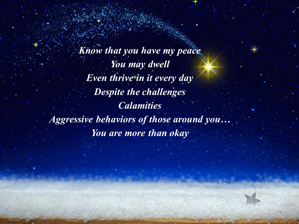 Receive My Peace… – The Perfect Love